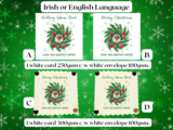 Irish language christmas cards pack of 10 nollaig shona duit | Shauna Gra